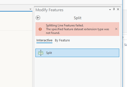 Error When Splitting A Line In A Feature Class Wit Esri Community
