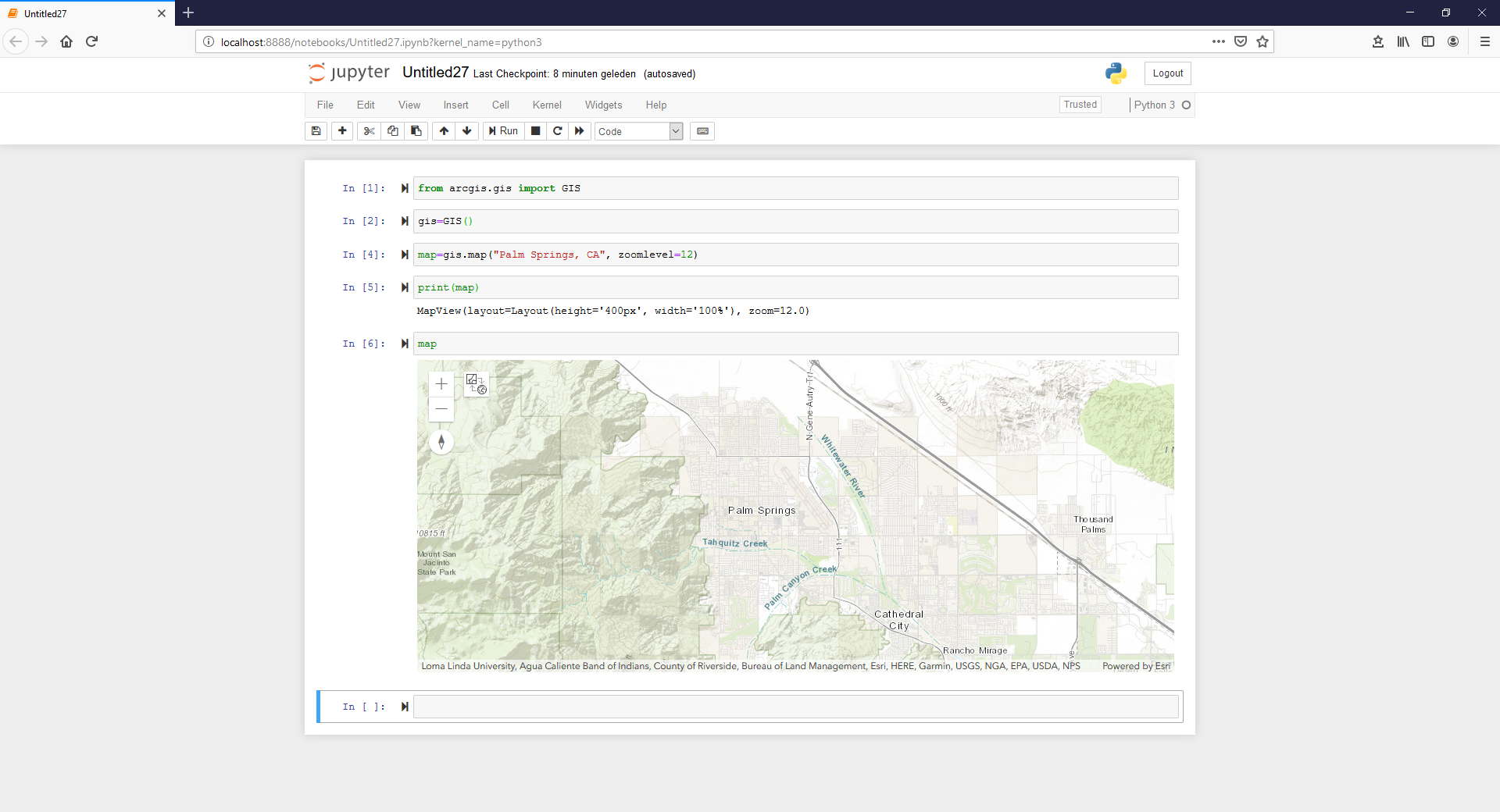 Unable To View Map In Jupyter And Its Empty Esri Community