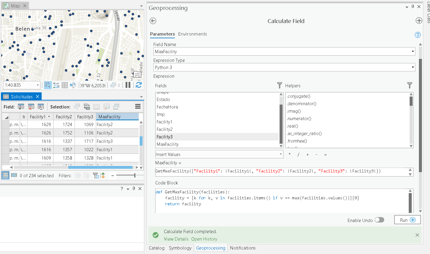 Solved Calculate Field Using Python To Get Most Visited F Esri Community