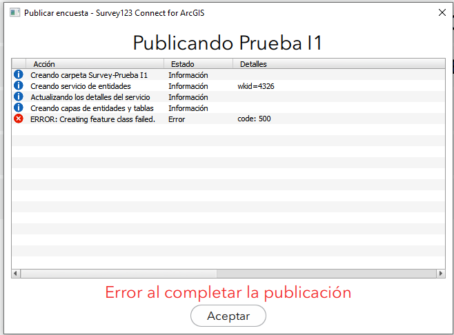Publishing Error 500 Esri Community