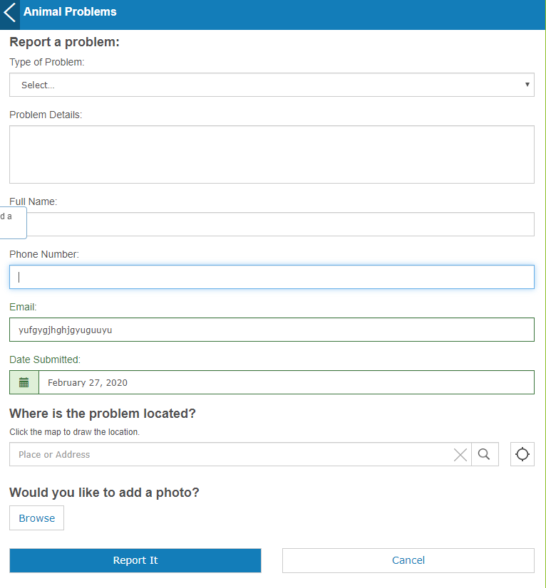 Citizen Problem Reporter - Email on Report Form to... - Esri Community