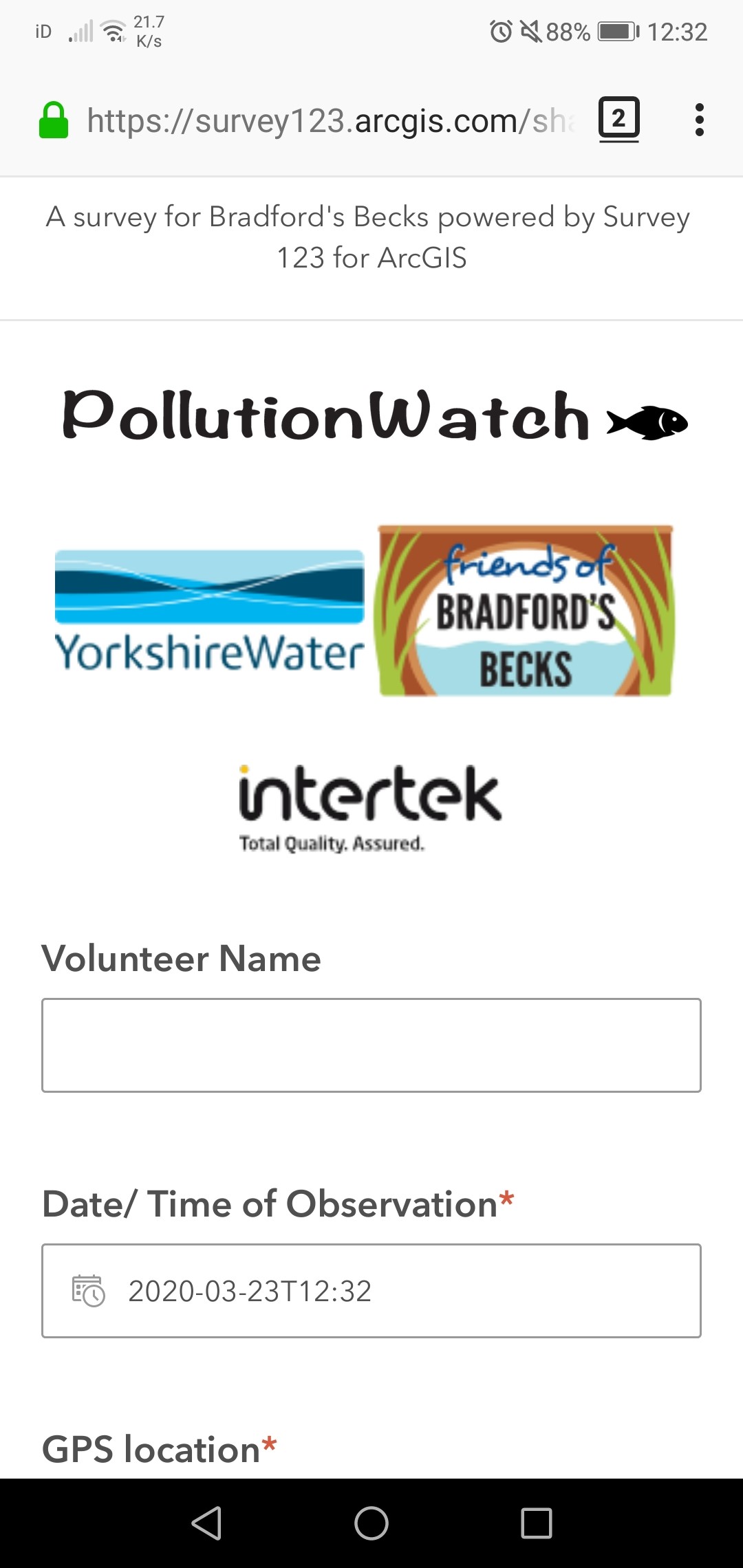 Survey 123 not showing correctly in app - Esri Community