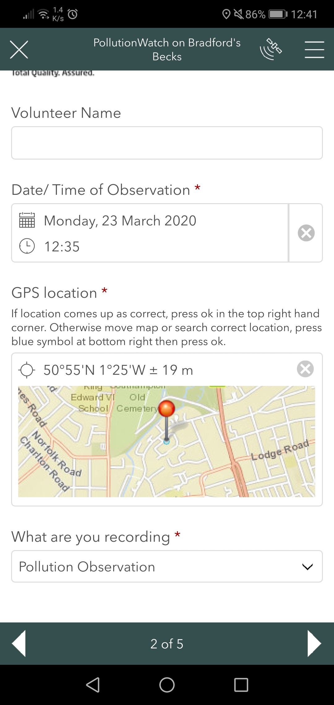 Survey 123 not showing correctly in app - Esri Community