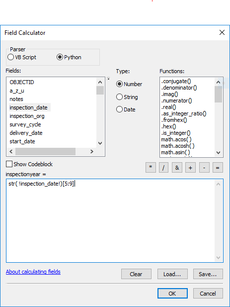 Solved How To Populate A New Field With Integer Year Extr Esri Community