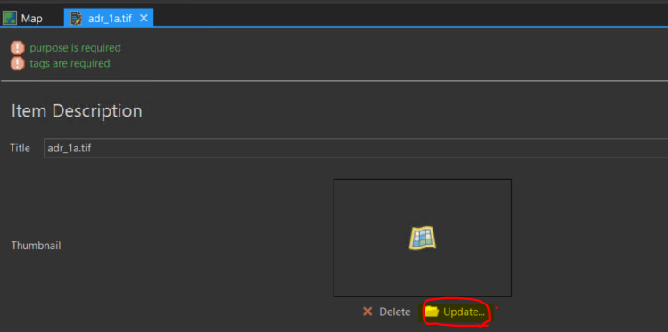 Solved Dynamically Generate Thumbnail For Raster Item Esri Community