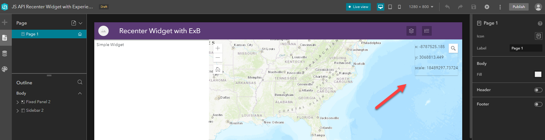 Using An Arcgis Javascript Api Style Widget Within Esri Community