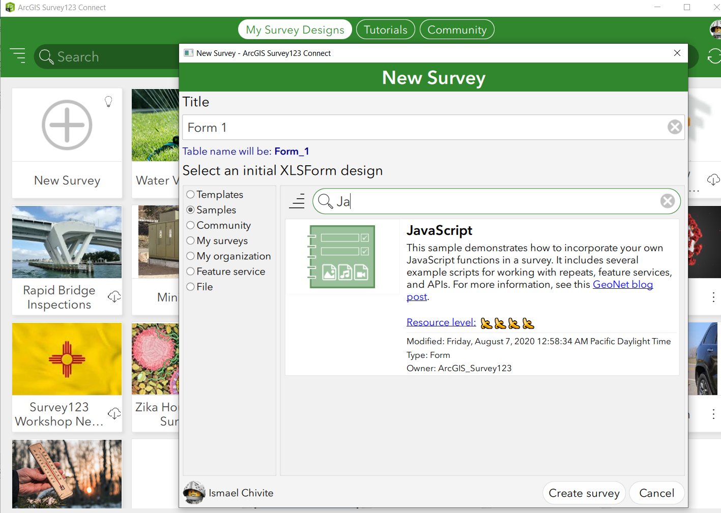 Custom JavaScript functions in Survey123