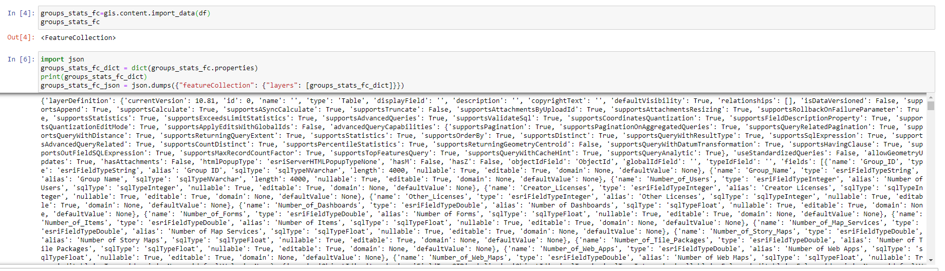 Trying To Create A Feature Layer From A Pandas Dat Esri Community
