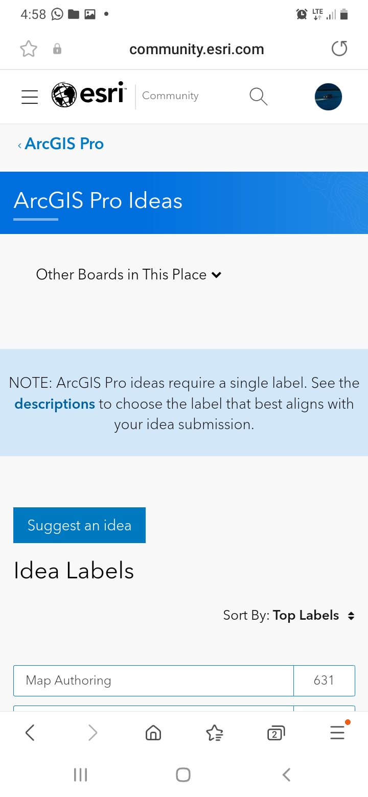 Create A Post button in mobile browser Questions p... - Esri Community