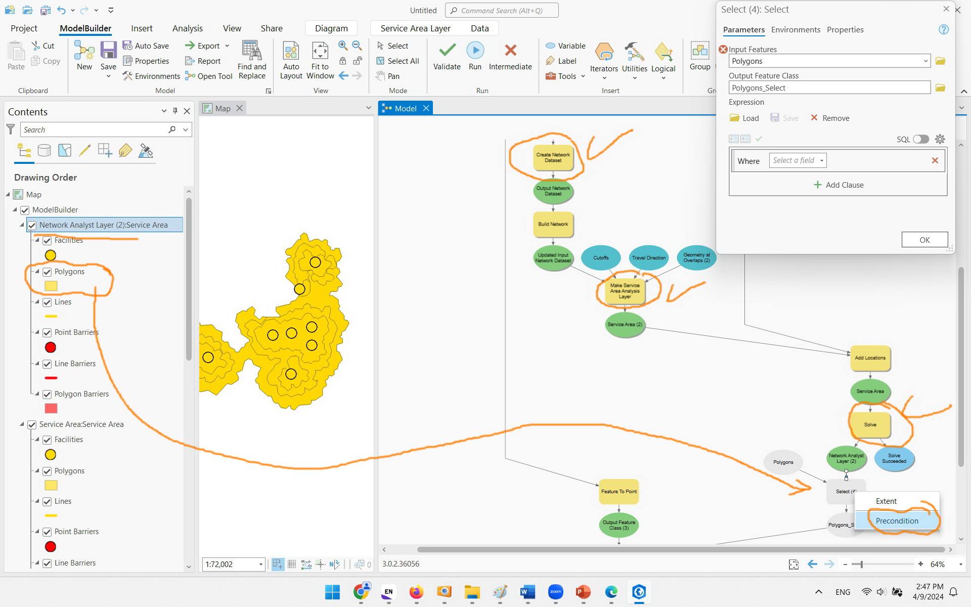 ArcGIS Pro 3.0.2: How to select the “polygon” outp... - Esri Community