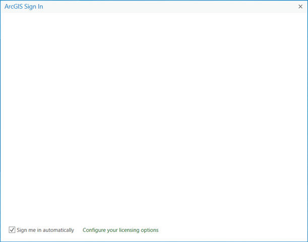 Solved: Can't login to ArcGIS Pro, login screen stays empt... - Esri ...