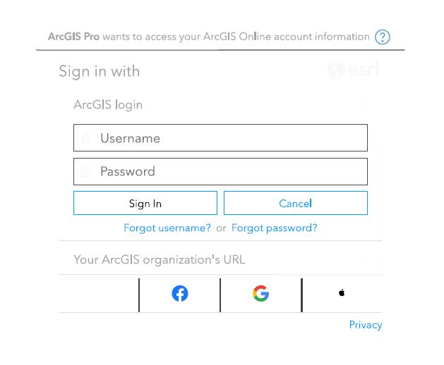 Solved: Can't login to ArcGIS Pro, login screen stays empt... - Esri ...