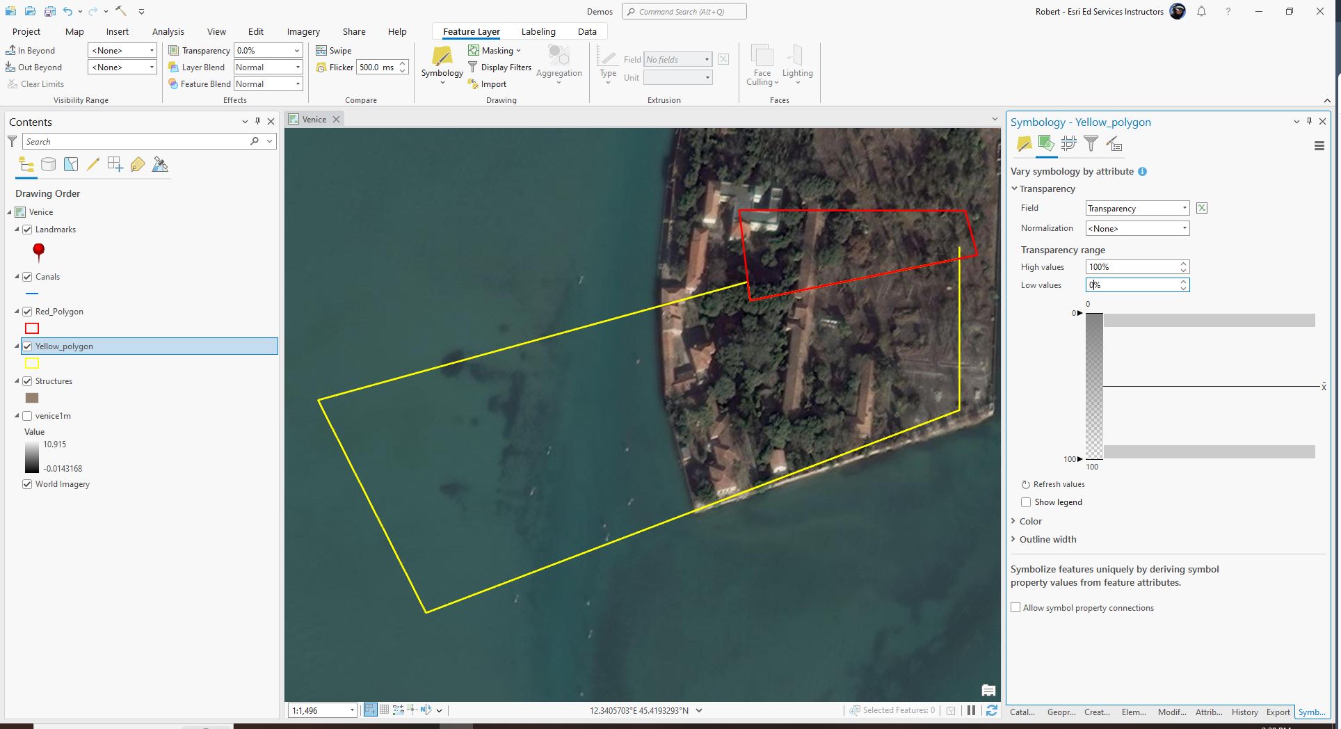 How can I make one feature class visible overlappi... - Esri Community