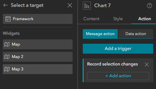 Solved: Action one chart to another - Esri Community