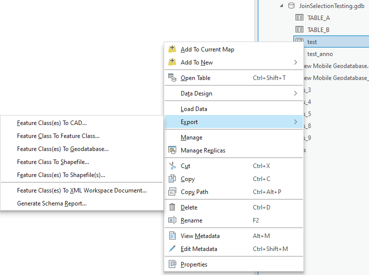 Catalog Pane — Context menu option to export annot... - Esri Community
