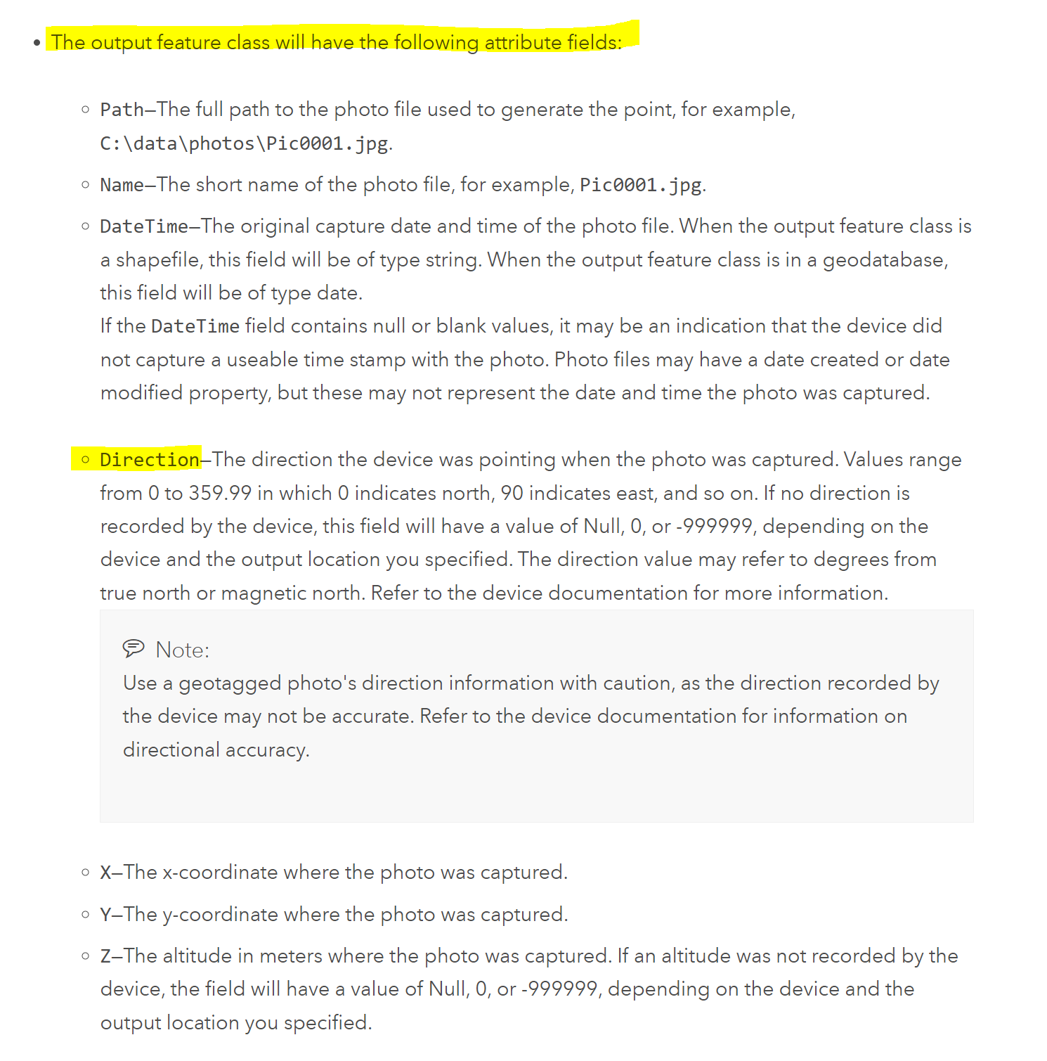 GeoTagged Photos To Points should allow the extrac... - Esri Community