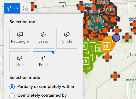 Selecting multiple overlapping features with defau... - Esri Community