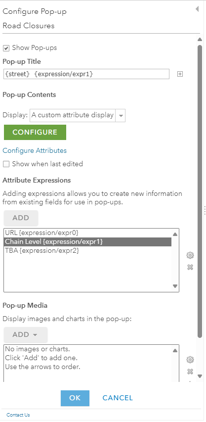 Pop ups stopped displaying when selected from Tabl... - Esri Community