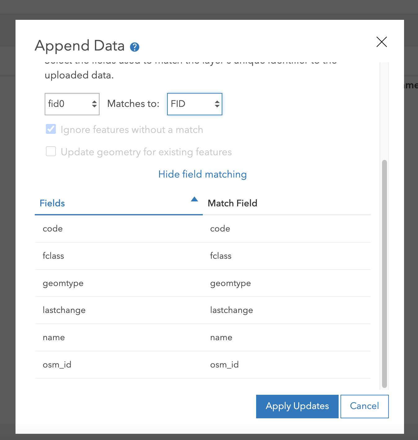 Trying to append data to existing layer it throwin... - Esri Community