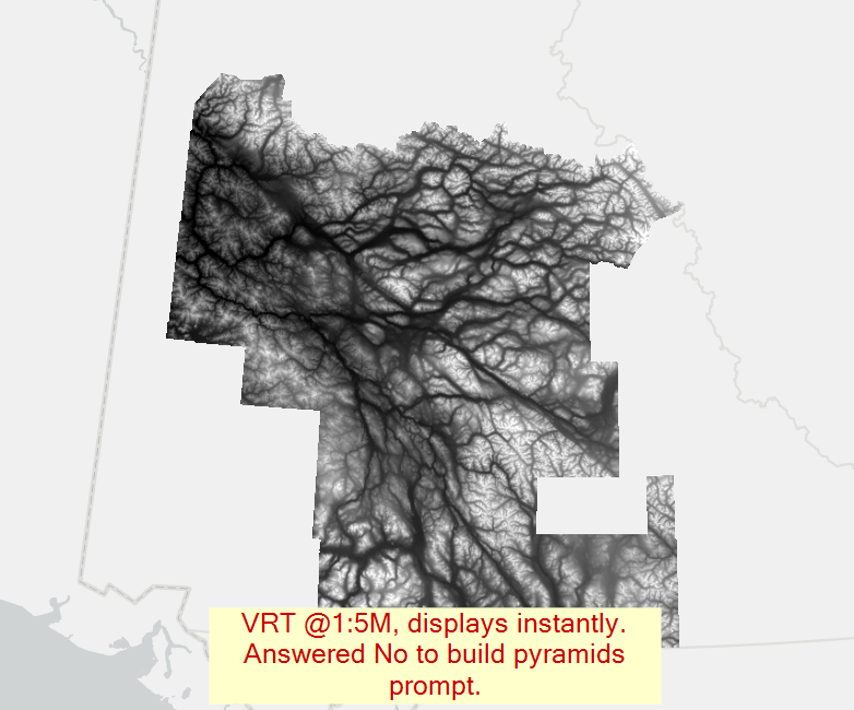 Solved: How to display raster mosaic dataset at all scales... - Esri ...