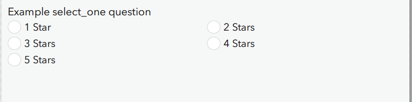 select_one/select_multiple list order/layout - Esri Community