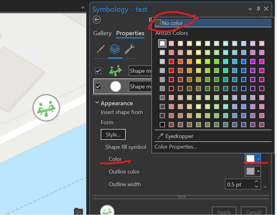 Solved: Having a layer symbol with a transparent backgroun... - Esri ...