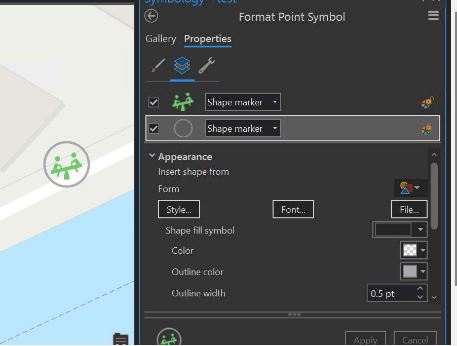 Solved: Having a layer symbol with a transparent backgroun... - Esri ...