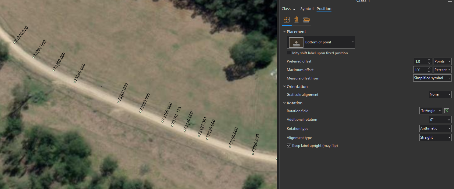 Solved: Change position of rotated labels? - Esri Community