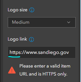 Instant App - Logo Link HTTPS URL issue - "Please ... - Esri Community