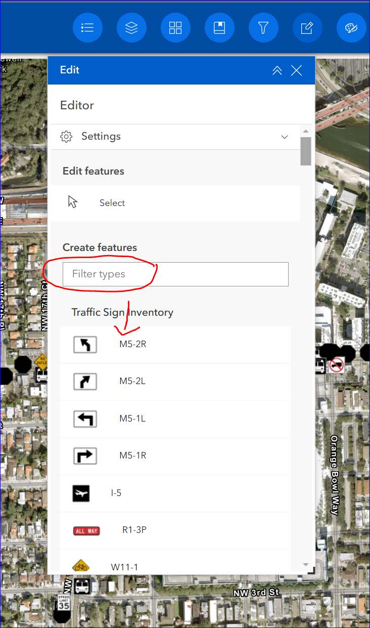 Solved: How to select the “Filter types” in Editor widget ... - Esri Community