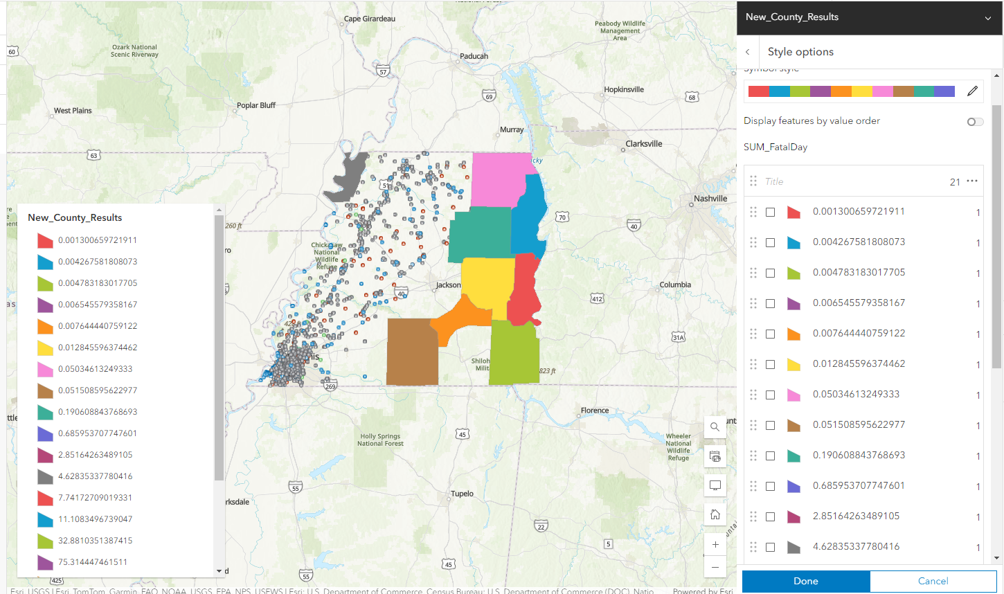 Solved: Symbology not displaying assigned unique symbol as... - Esri ...
