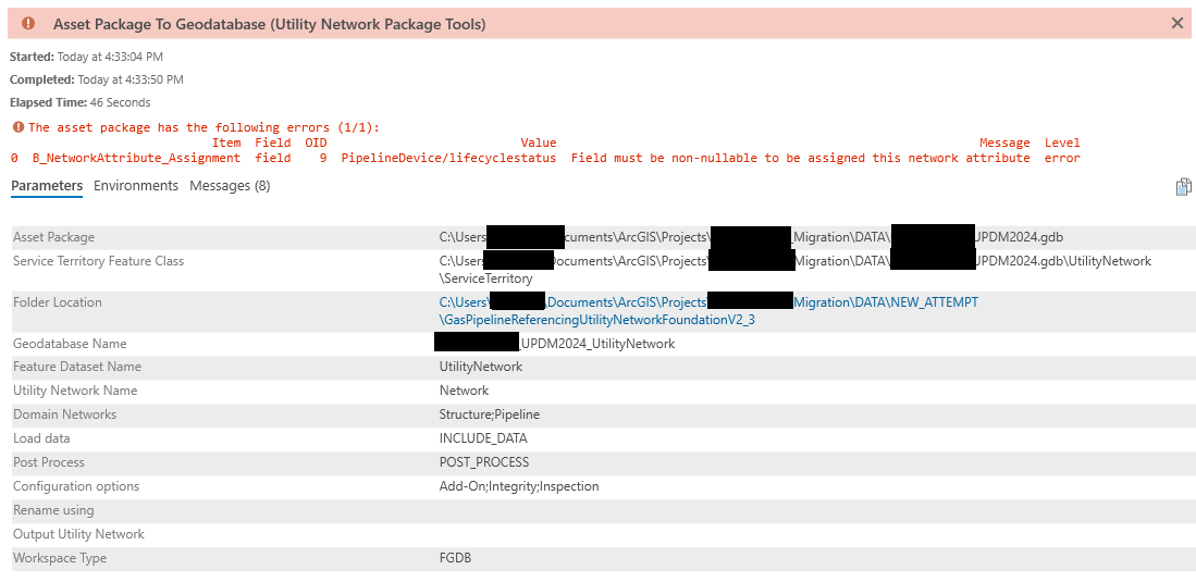 UPDM 2024 Field must be non-nullable to be assigne... - Esri Community