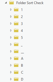 Use standard sorting of folder names in Pro - Esri Community