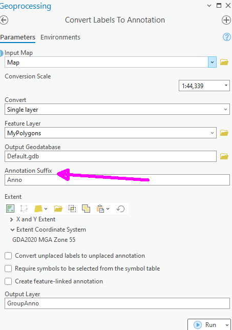 Ability to add prefix to annotation feature class ... - Esri Community