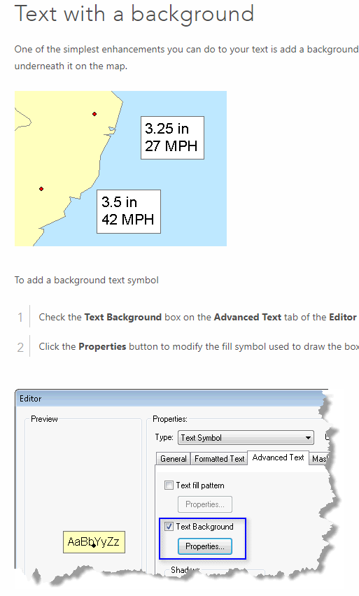 Background box for labels - Esri Community