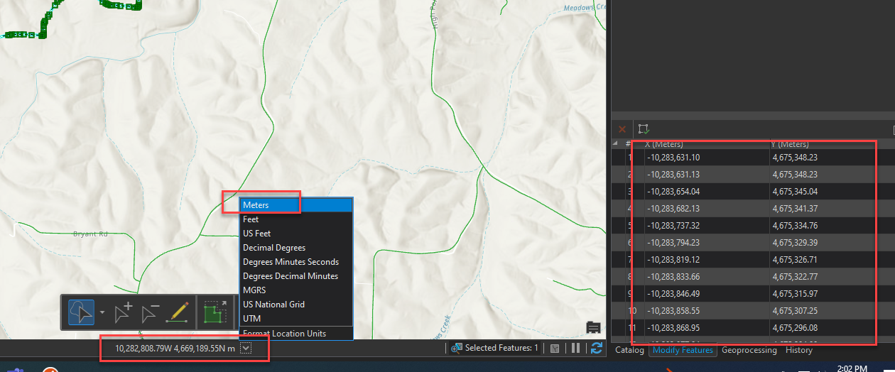 Solved: How to determine the XY coordinates of line vertic... - Esri ...