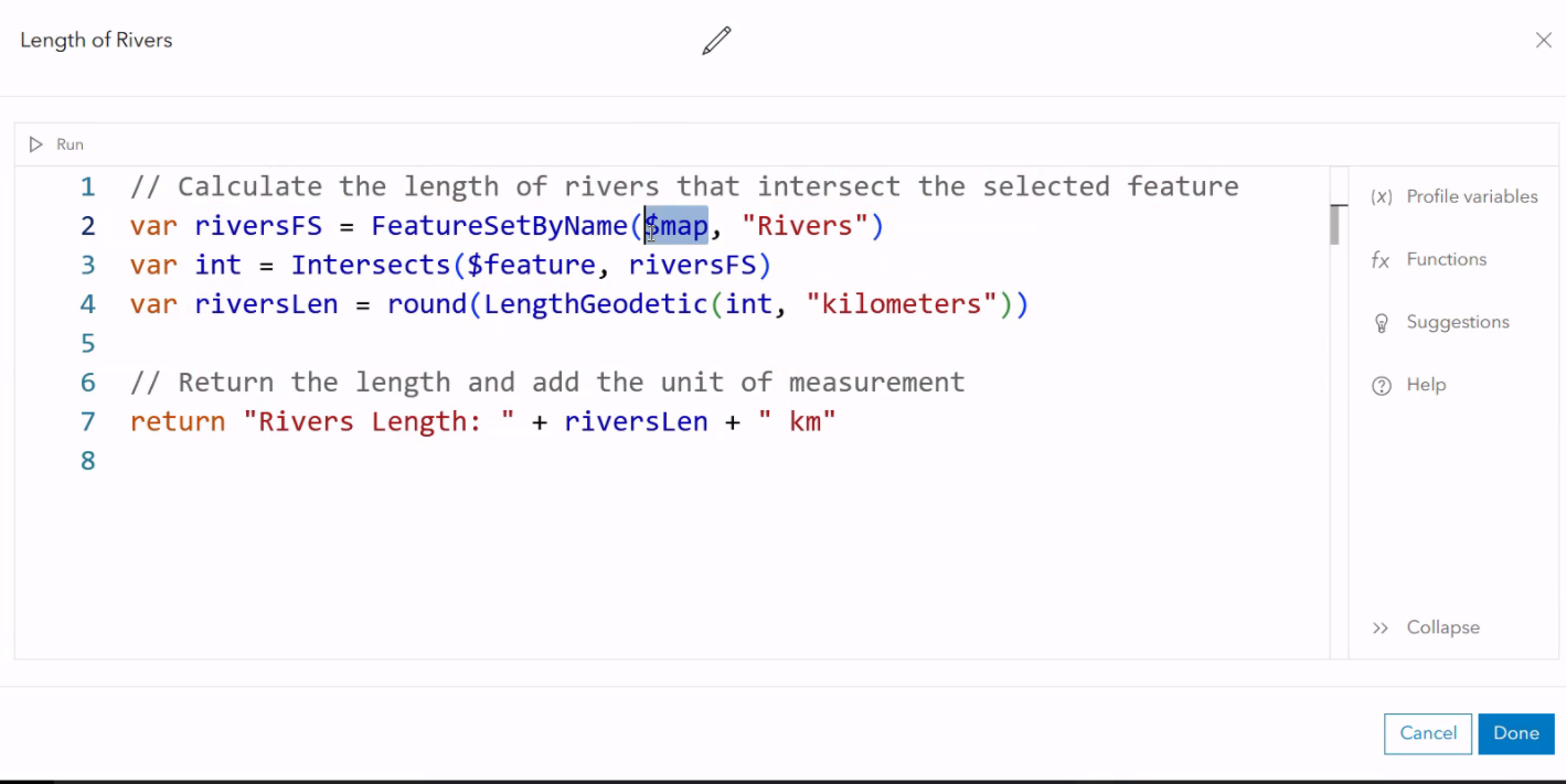 Arcade window similar to Python Window or Playgrou... - Esri Community