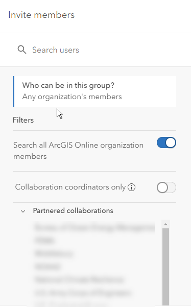Inviting members to a Group - Esri Community