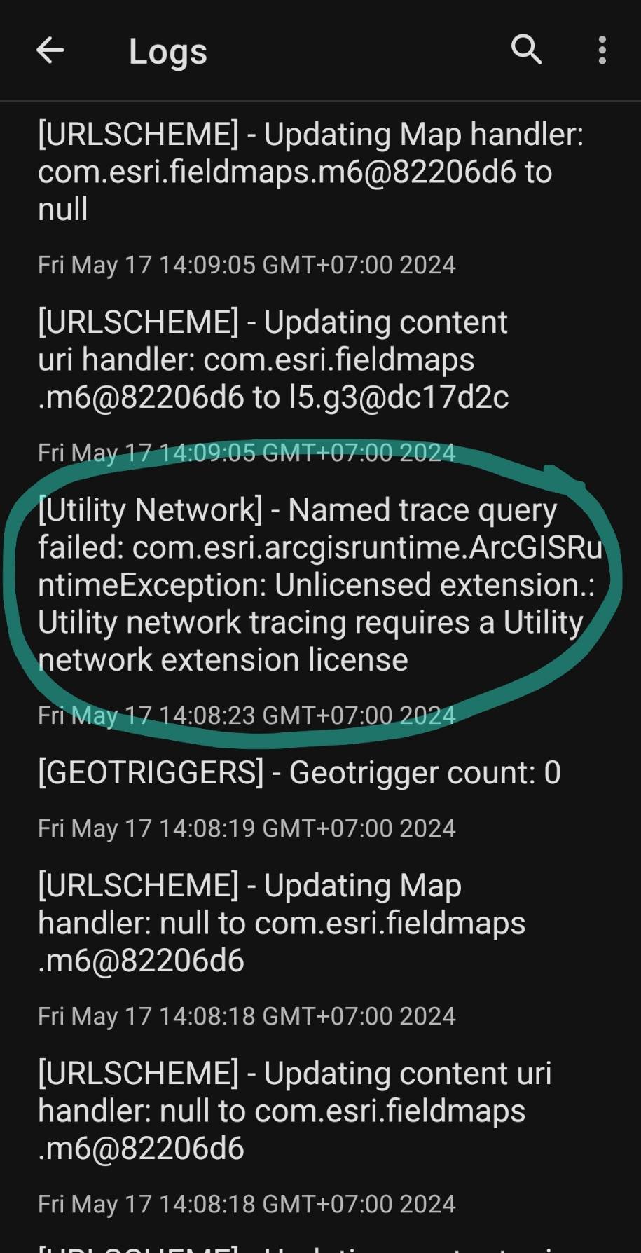 Name trace query failed error in ArcGIS Field maps - Esri Community