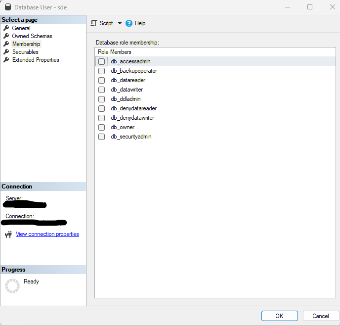 Solved: MSSQL Database Roles to make Schema Changes on a s... - Esri Community