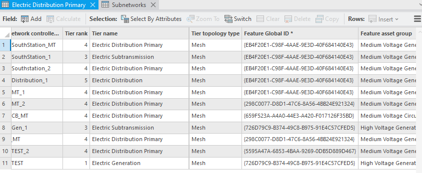 Solved Subnetwork Not Showing In Subnetline Feature Class Esri Community