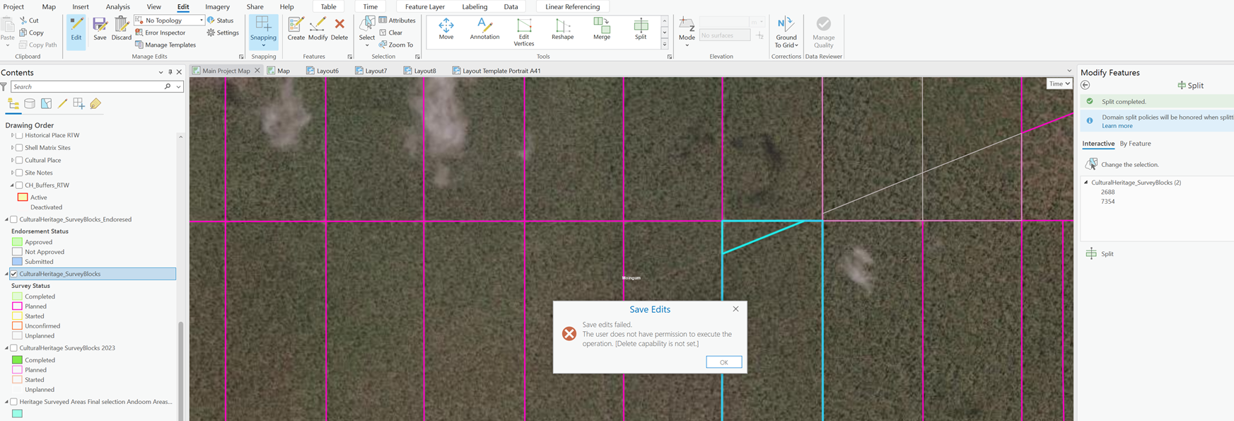 Splitting polygons on hosted feature layers with a... - Esri Community