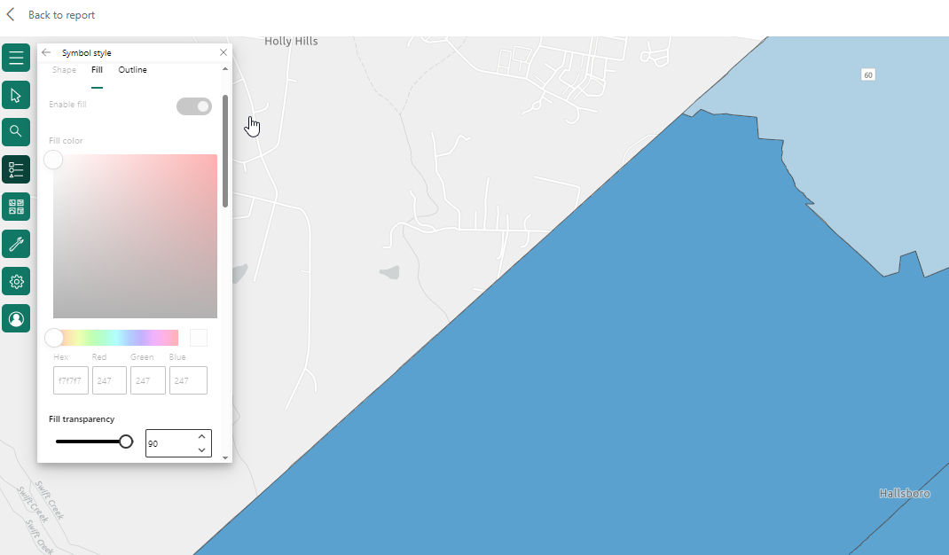 ArcGIS Maps for Power BI: Fill transparency not ab... - Esri Community