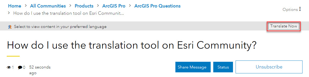 How to use the Translation Tool - Esri Community