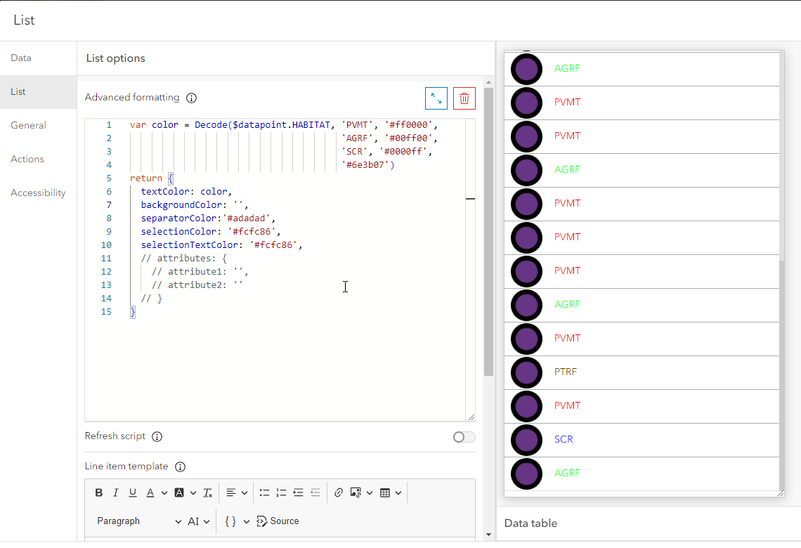 Solved: Advanced/conditional formatting to change text col... - Esri Community