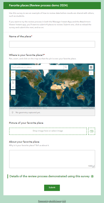 Reviewing student-collected data - Esri Community