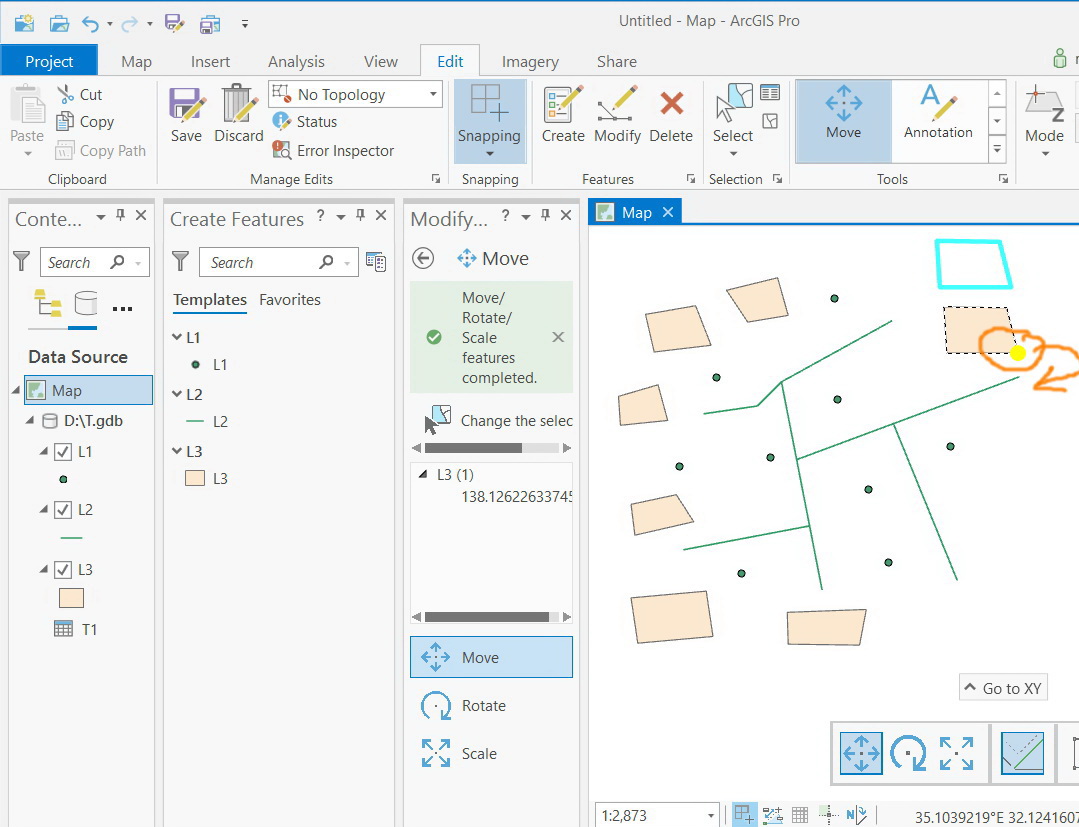 ArcGIS Pro 2.7.2: How to move a feature to snap to... - Esri Community