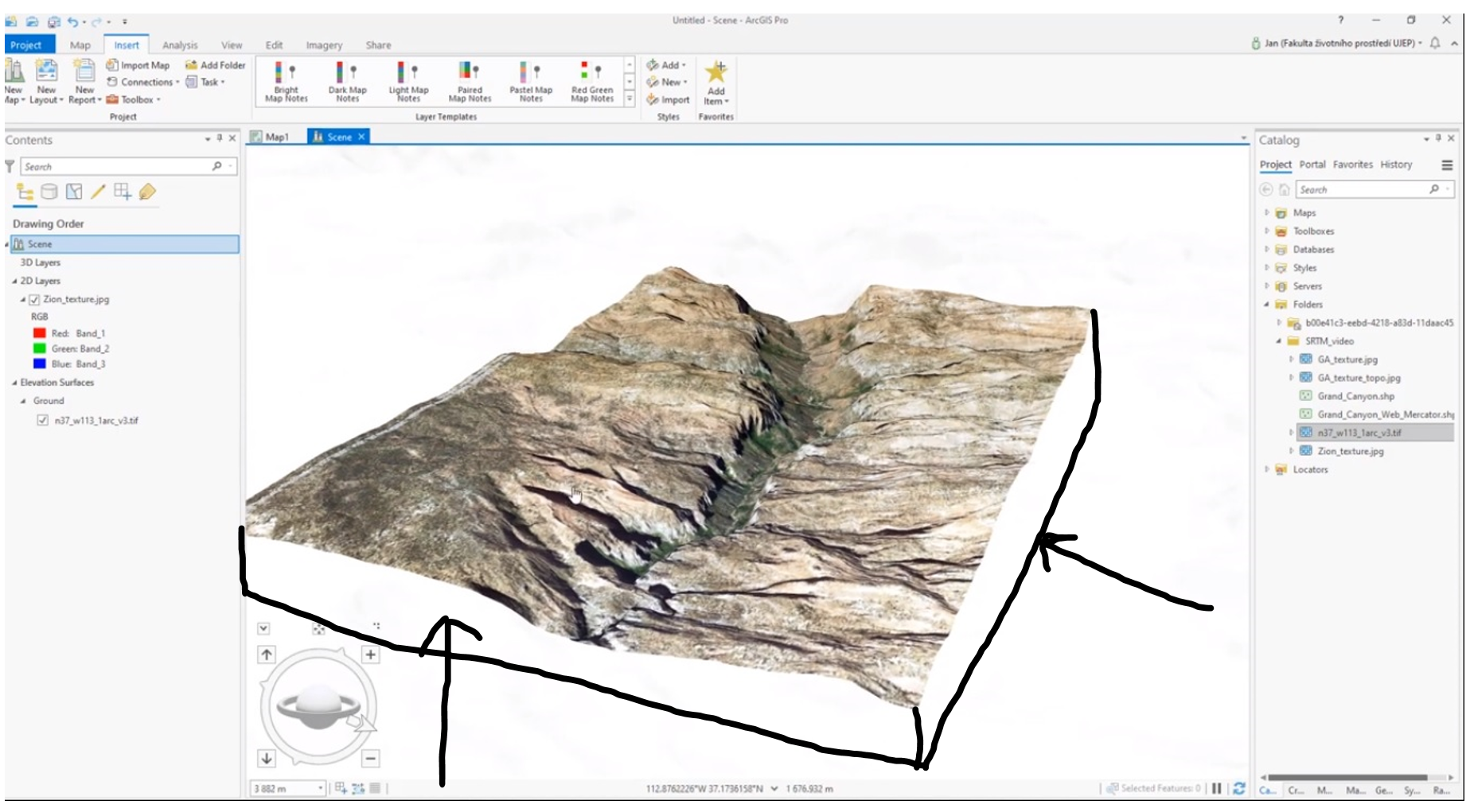 Solved: Adding to a 3D DTM to make is visually appealing - Esri Community