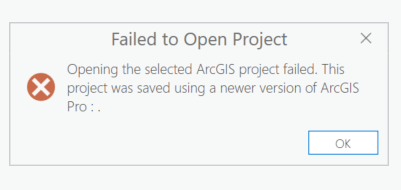 "Failed to Open Project" I have a problem, am seek... - Esri Community