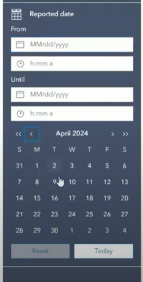 Add Calendar Widget - Page 2 - Esri Community